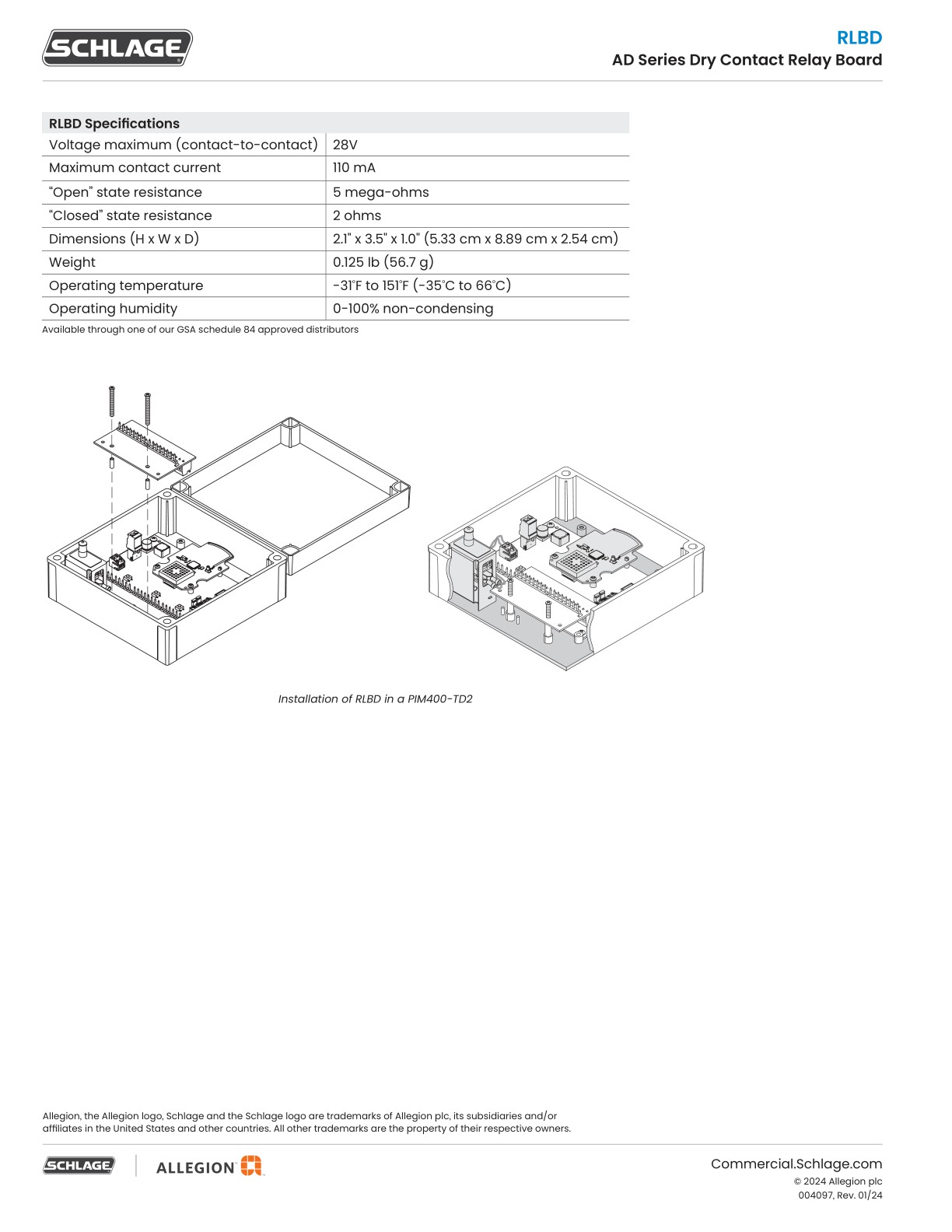 Allegion EAC Catalog