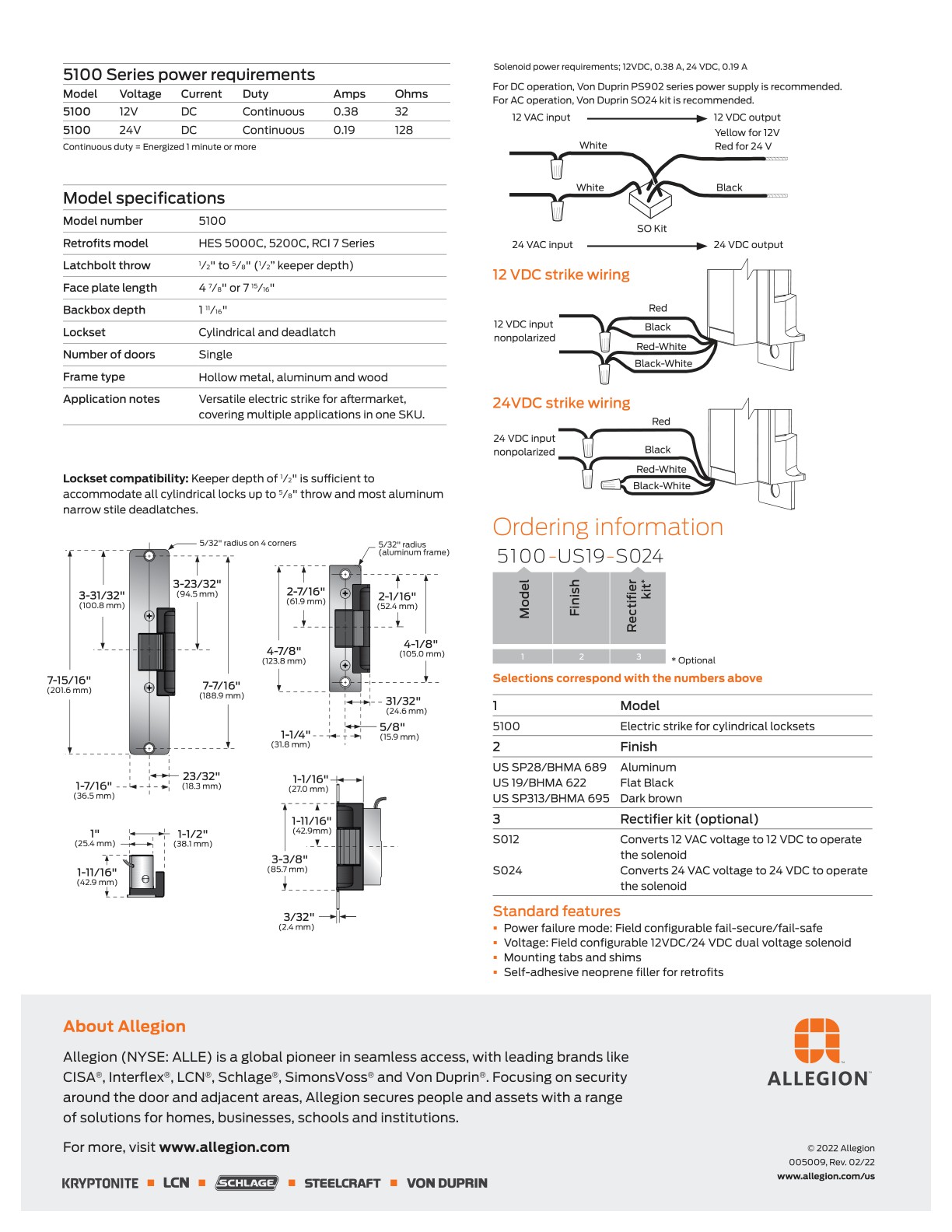 Allegion EAC Catalog