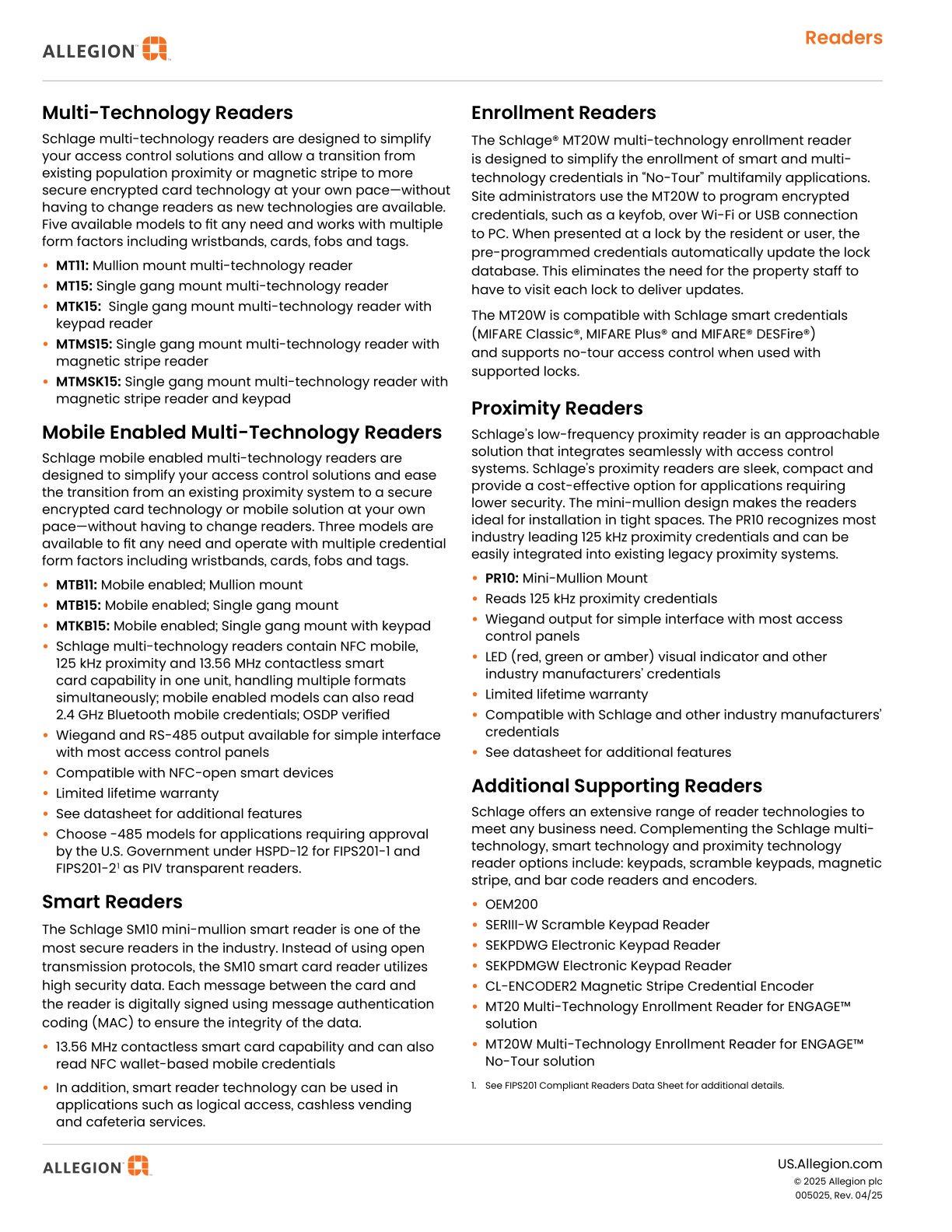 Allegion EAC Catalog