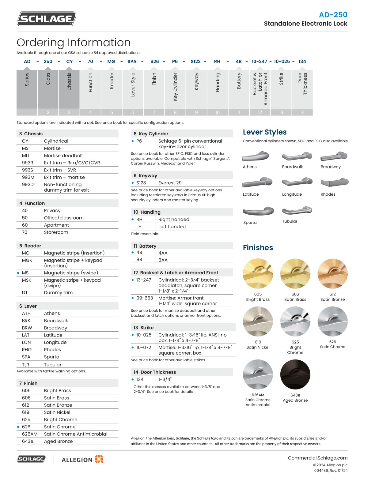 Allegion EAC Catalog