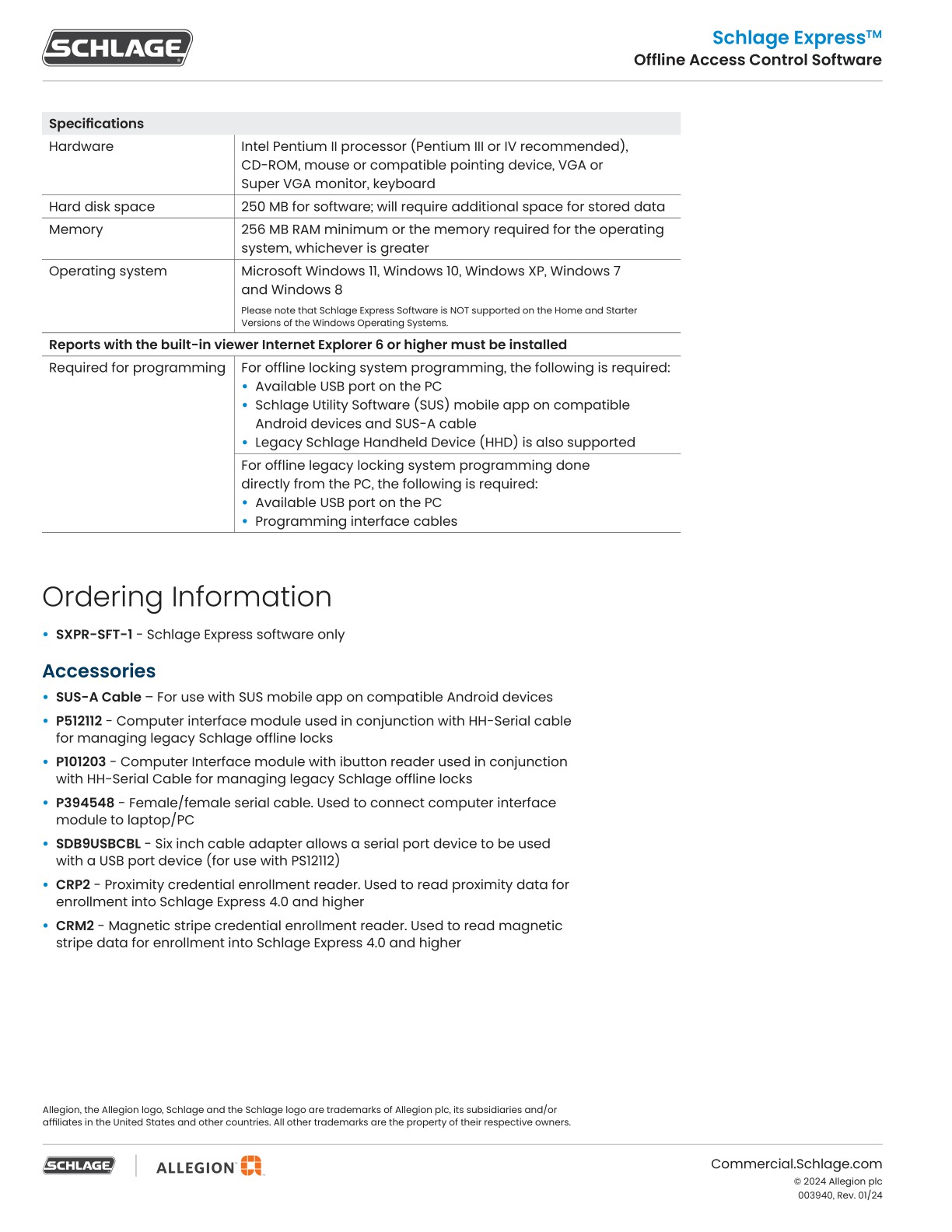 Allegion EAC Catalog