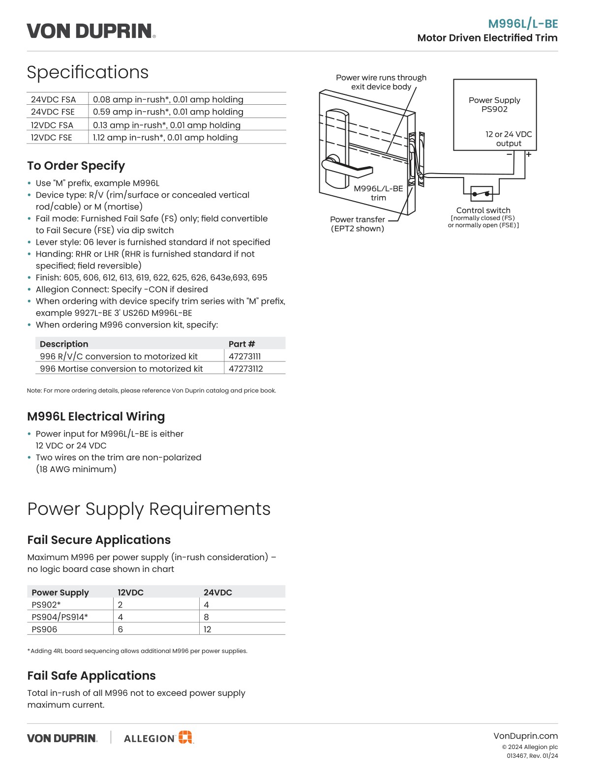 Allegion EAC Catalog