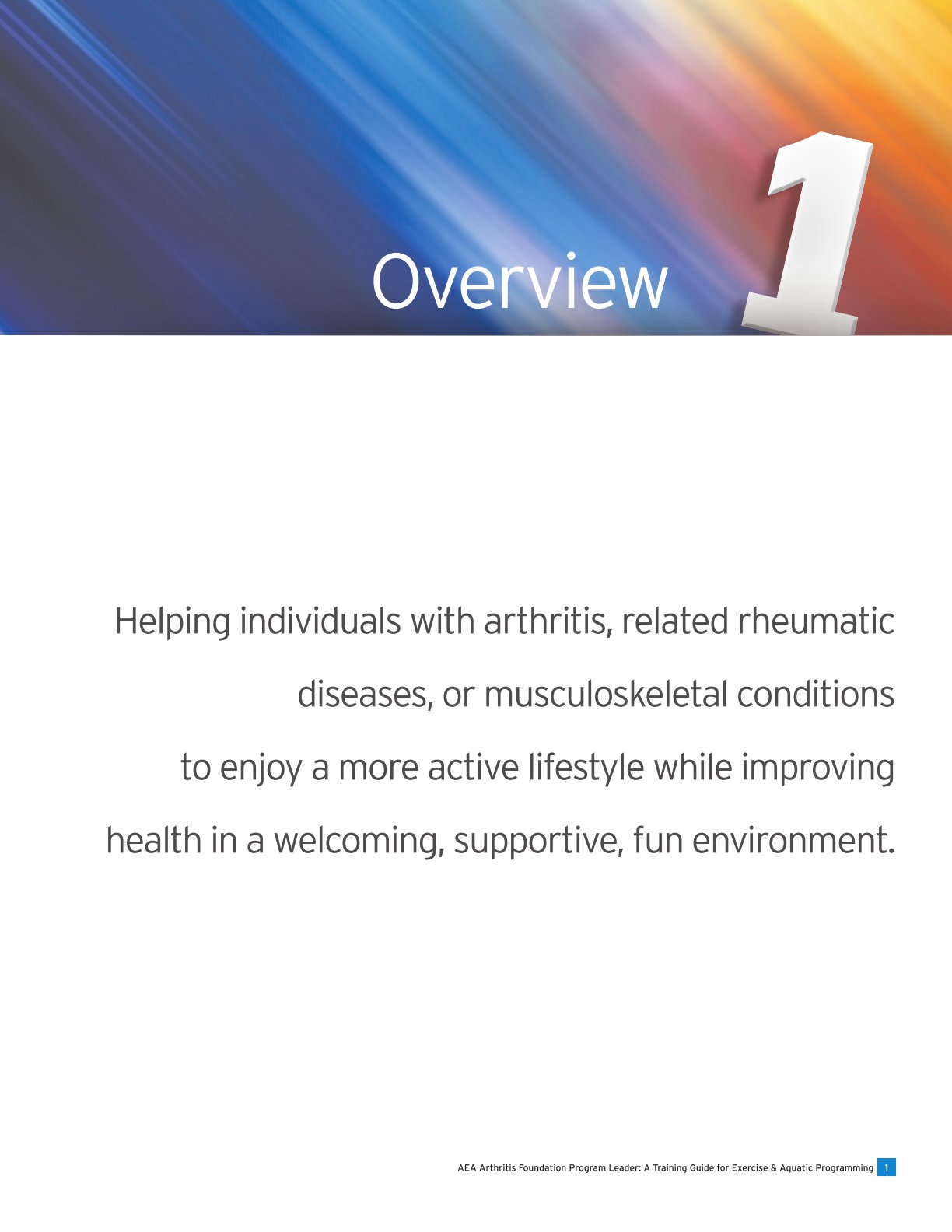 AEA Arthritis Foundation Program Leader: A Training Guide for Exercise ...