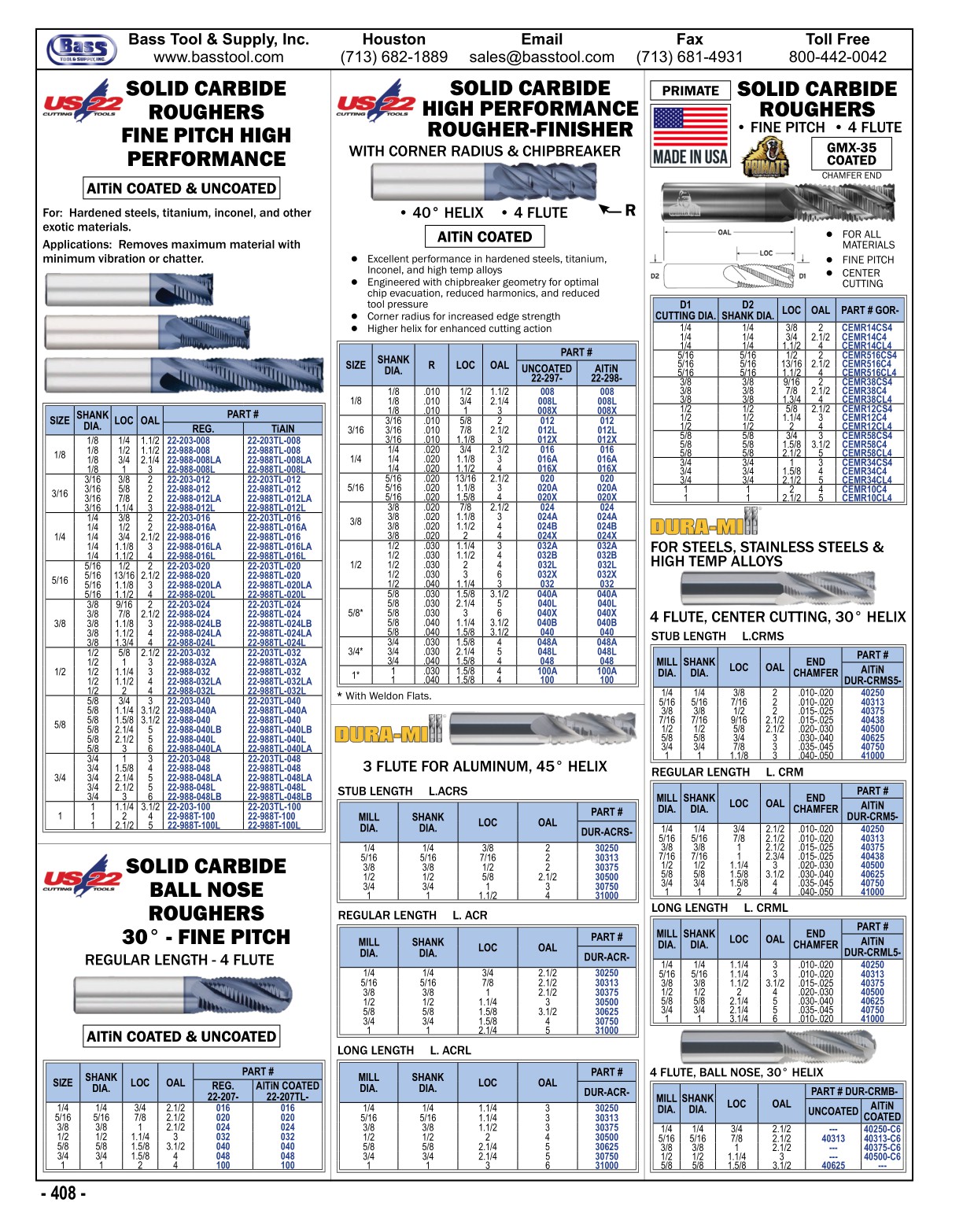 Bass Tool Catalog 2021
