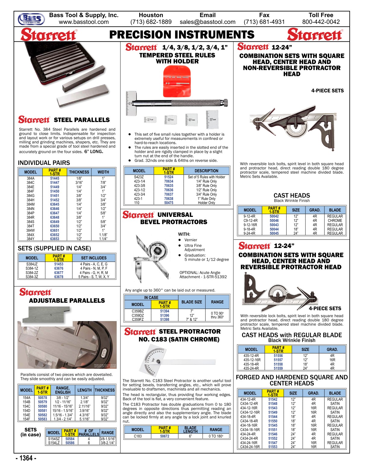 Bass Tool Catalog 2025