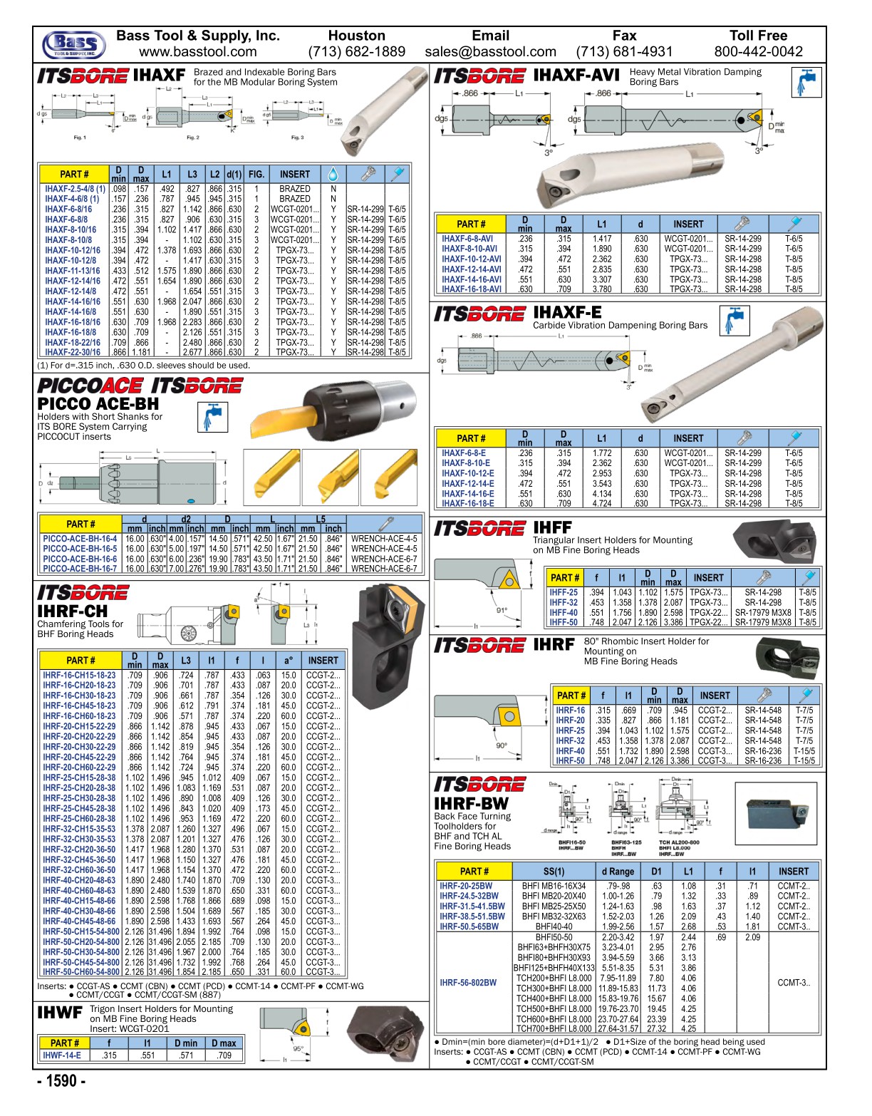 Bass Tool Catalog 2025