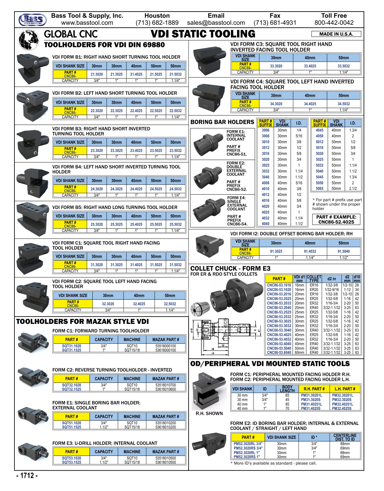 Bass Tool Catalog 2025