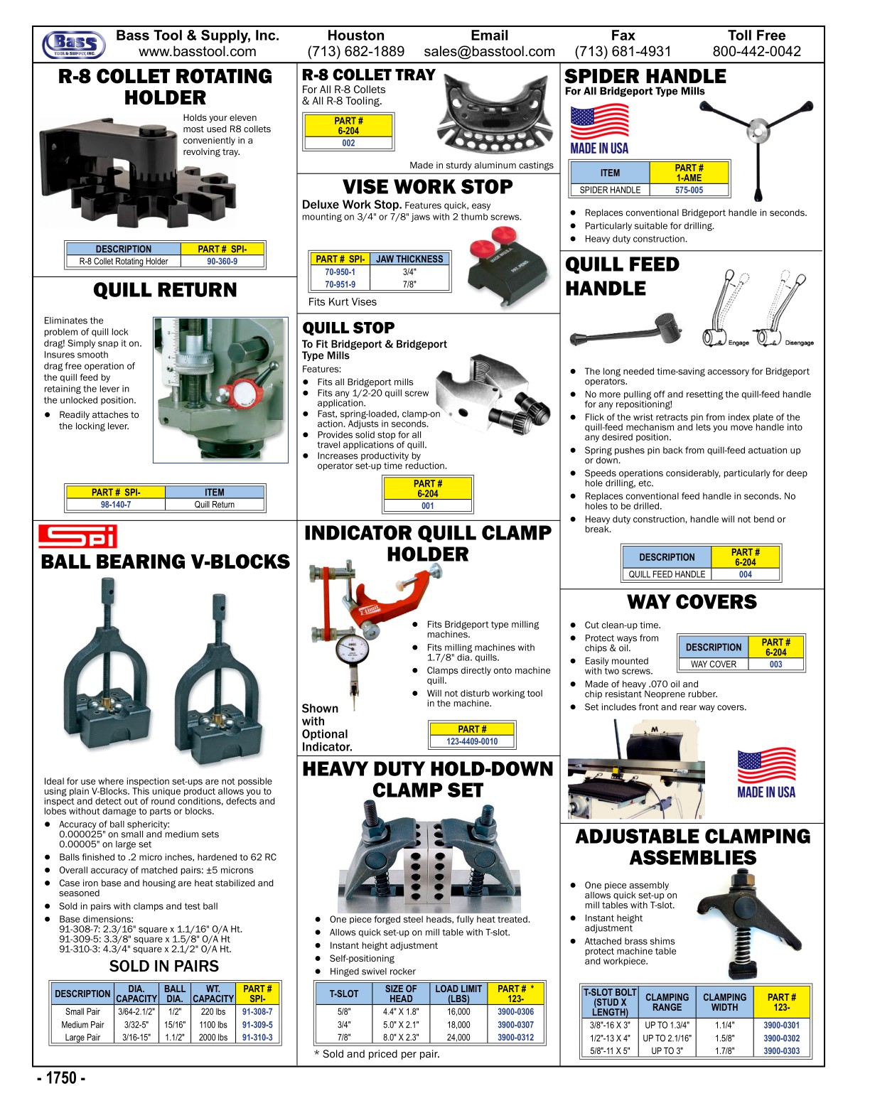 Bass Tool Catalog 2025
