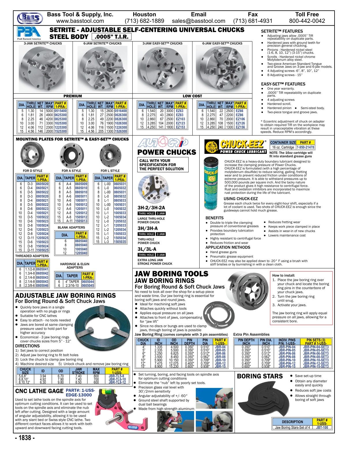 Bass Tool Catalog 2025