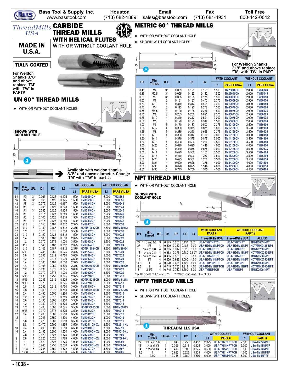 Bass Tool Catalog 2025
