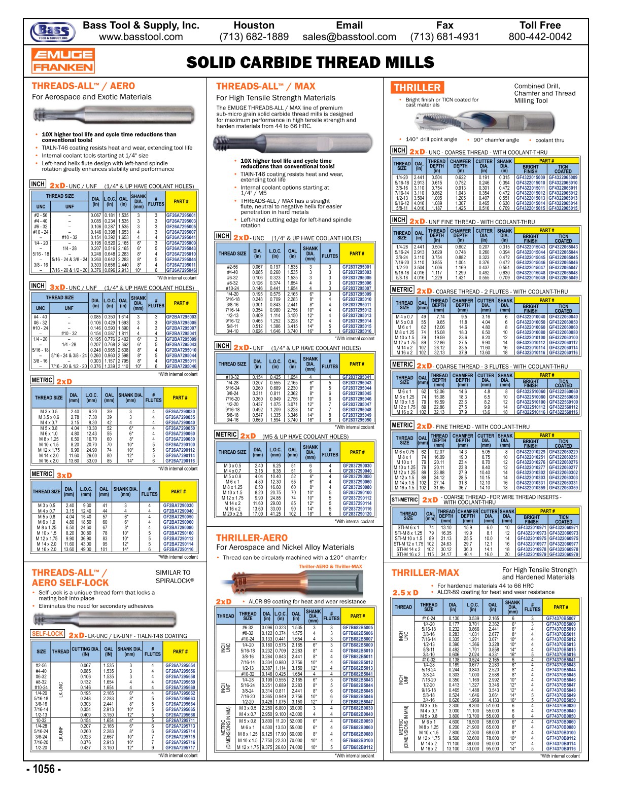 Bass Tool Catalog 2025