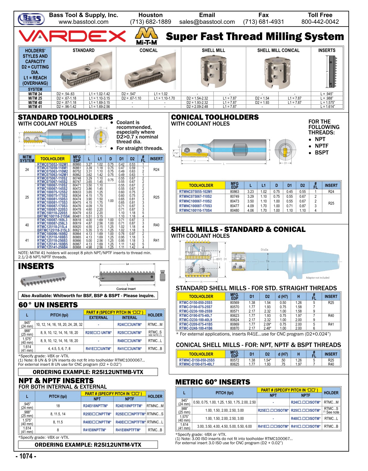Bass Tool Catalog 2025