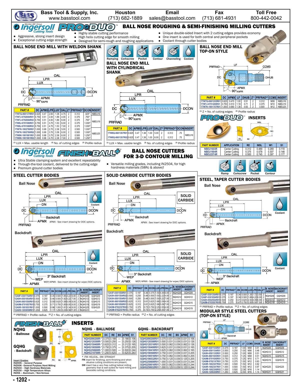 Bass Tool Catalog 2025