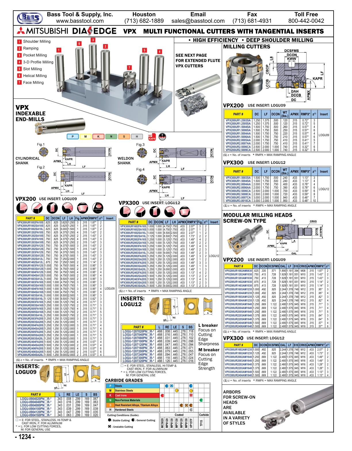 Bass Tool Catalog 2025