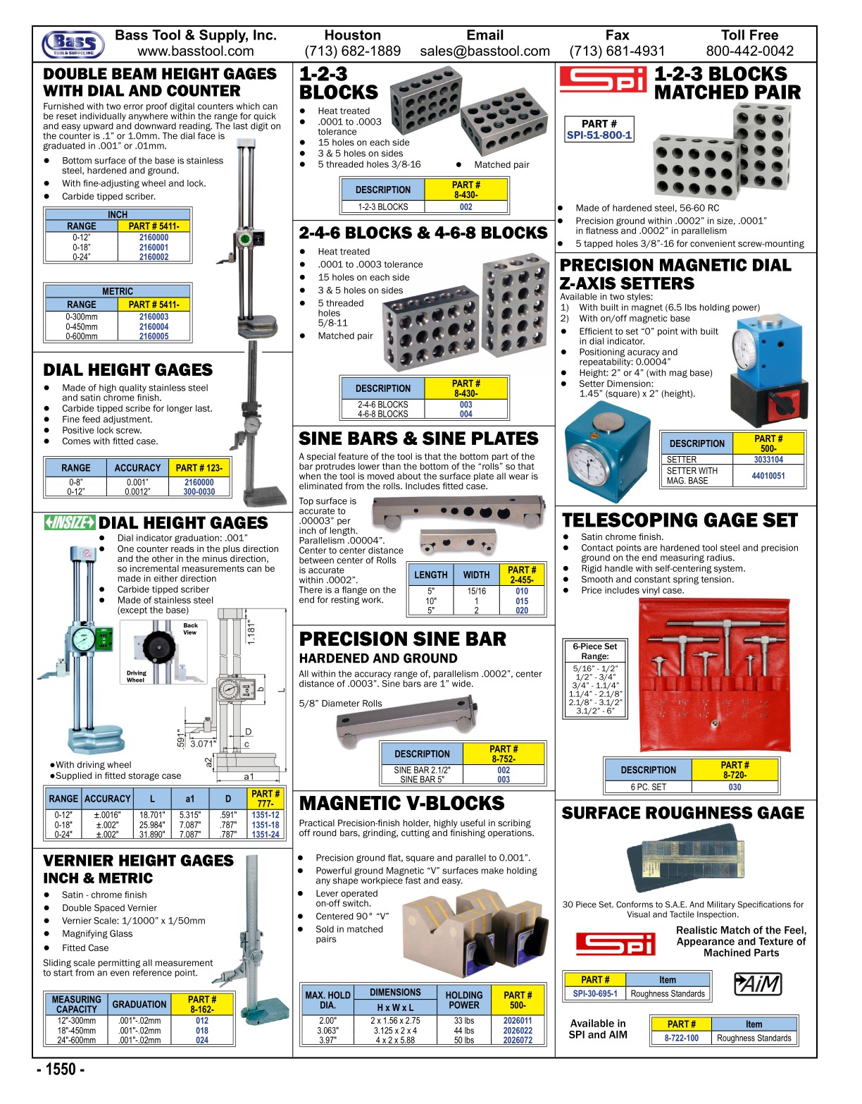 Bass Tool Catalog 2025