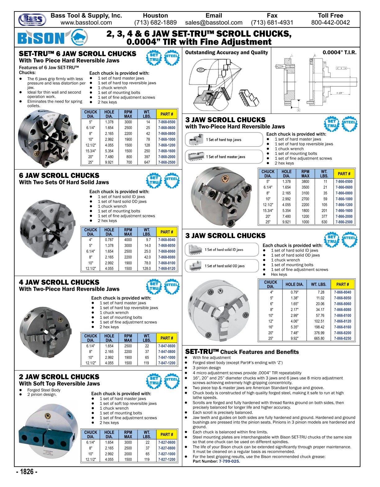 Bass Tool Catalog 2025