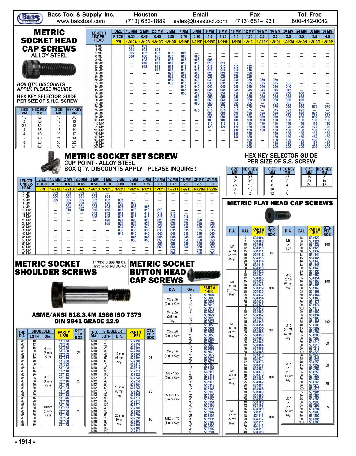 Bass Tool Catalog 2025