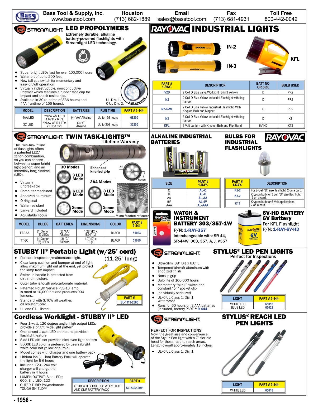 Bass Tool Catalog 2025
