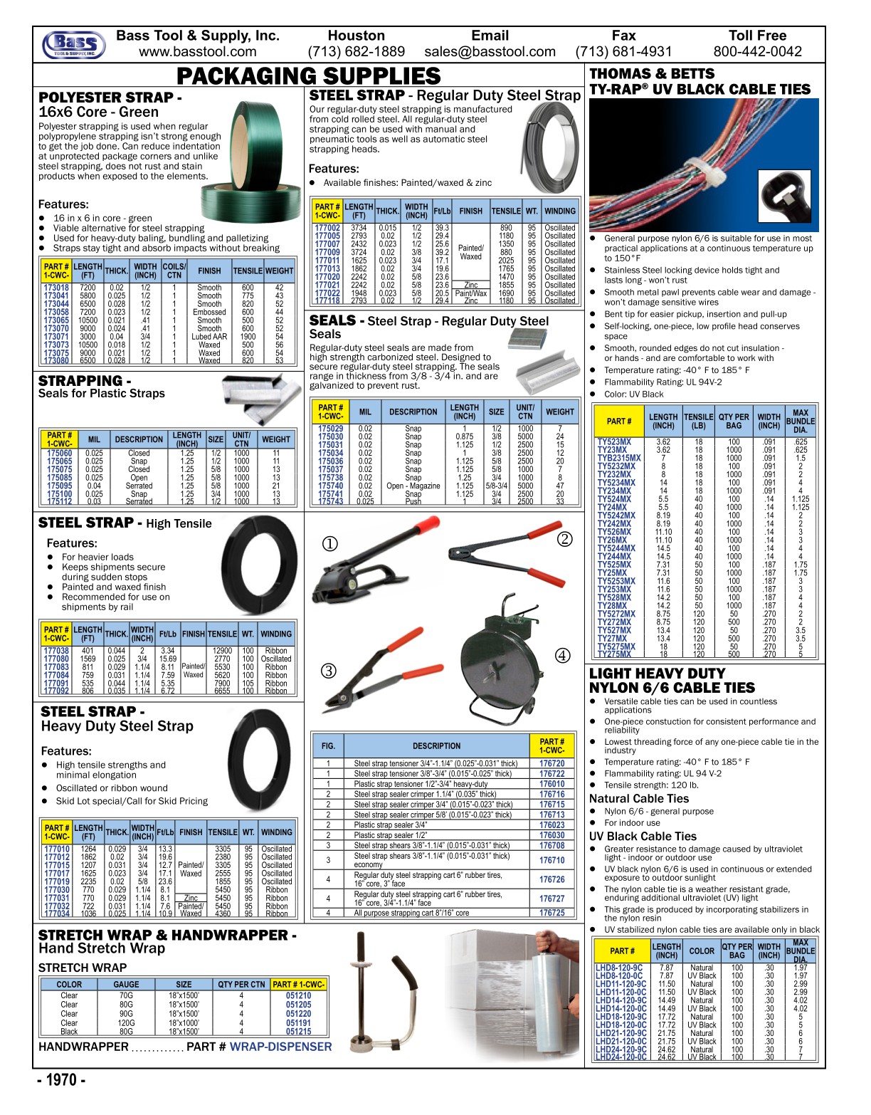 Bass Tool Catalog 2025