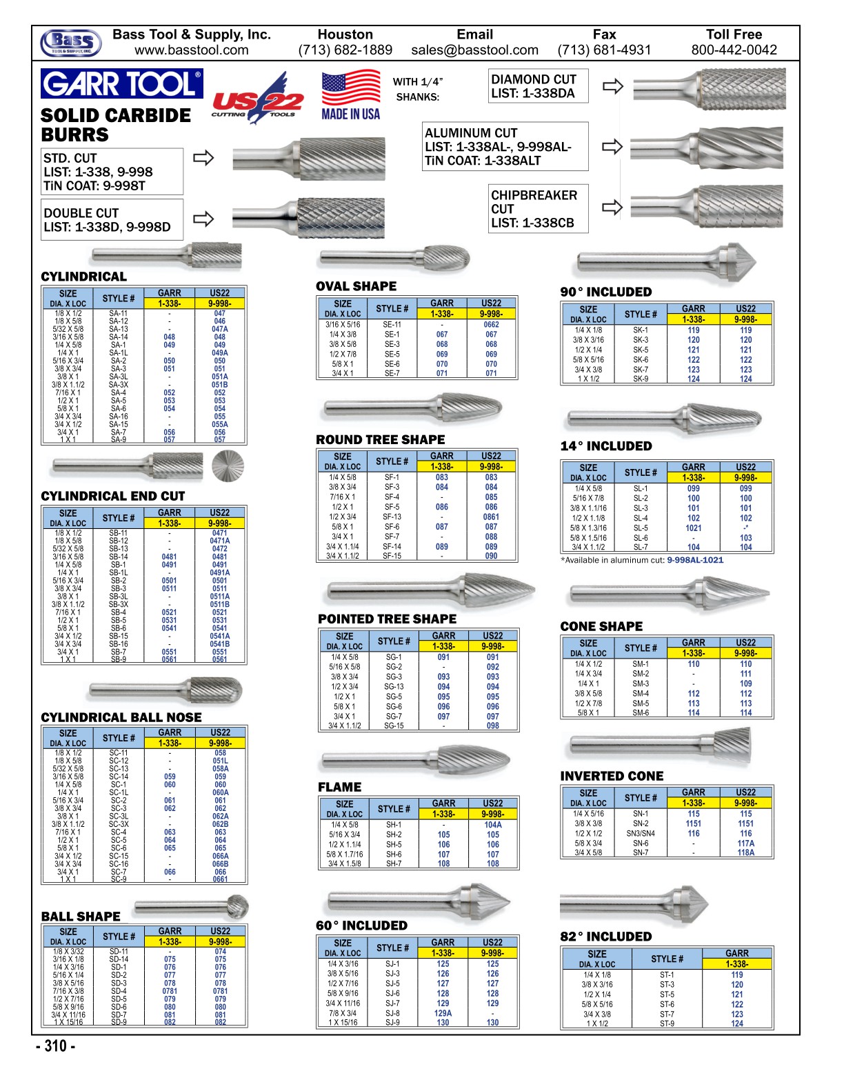 Bass Tool Catalog 2025