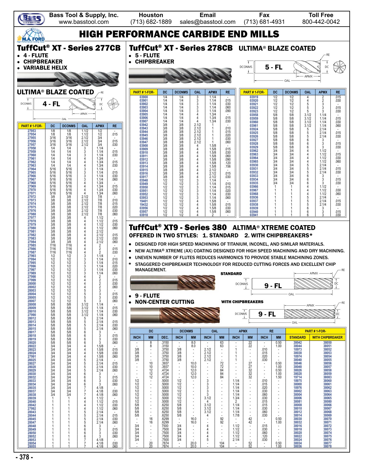 Bass Tool Catalog 2025