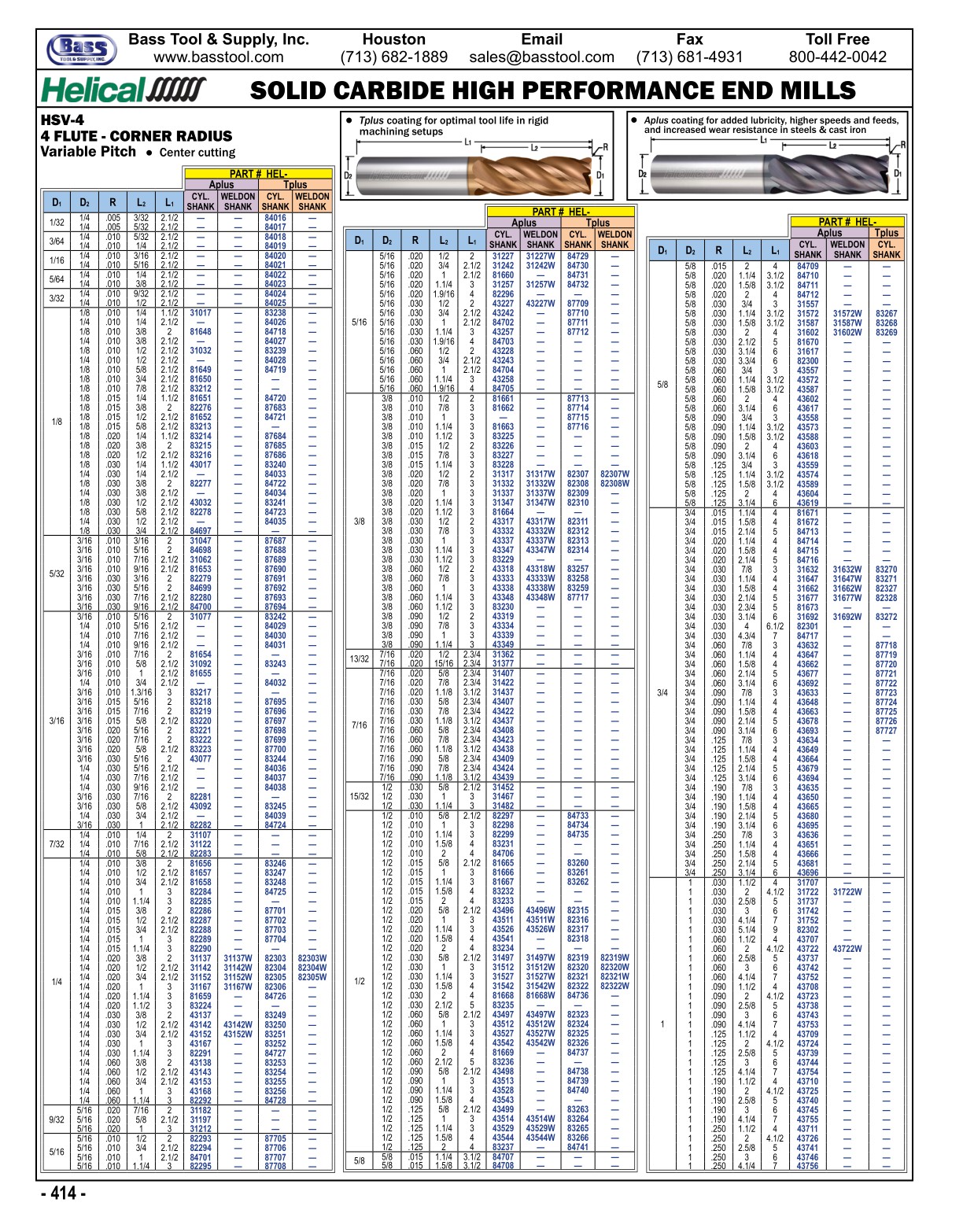 Bass Tool Catalog 2025