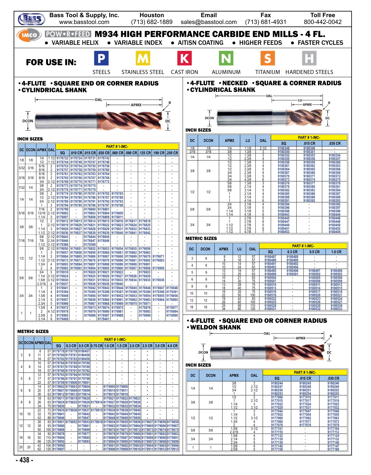 Bass Tool Catalog 2025