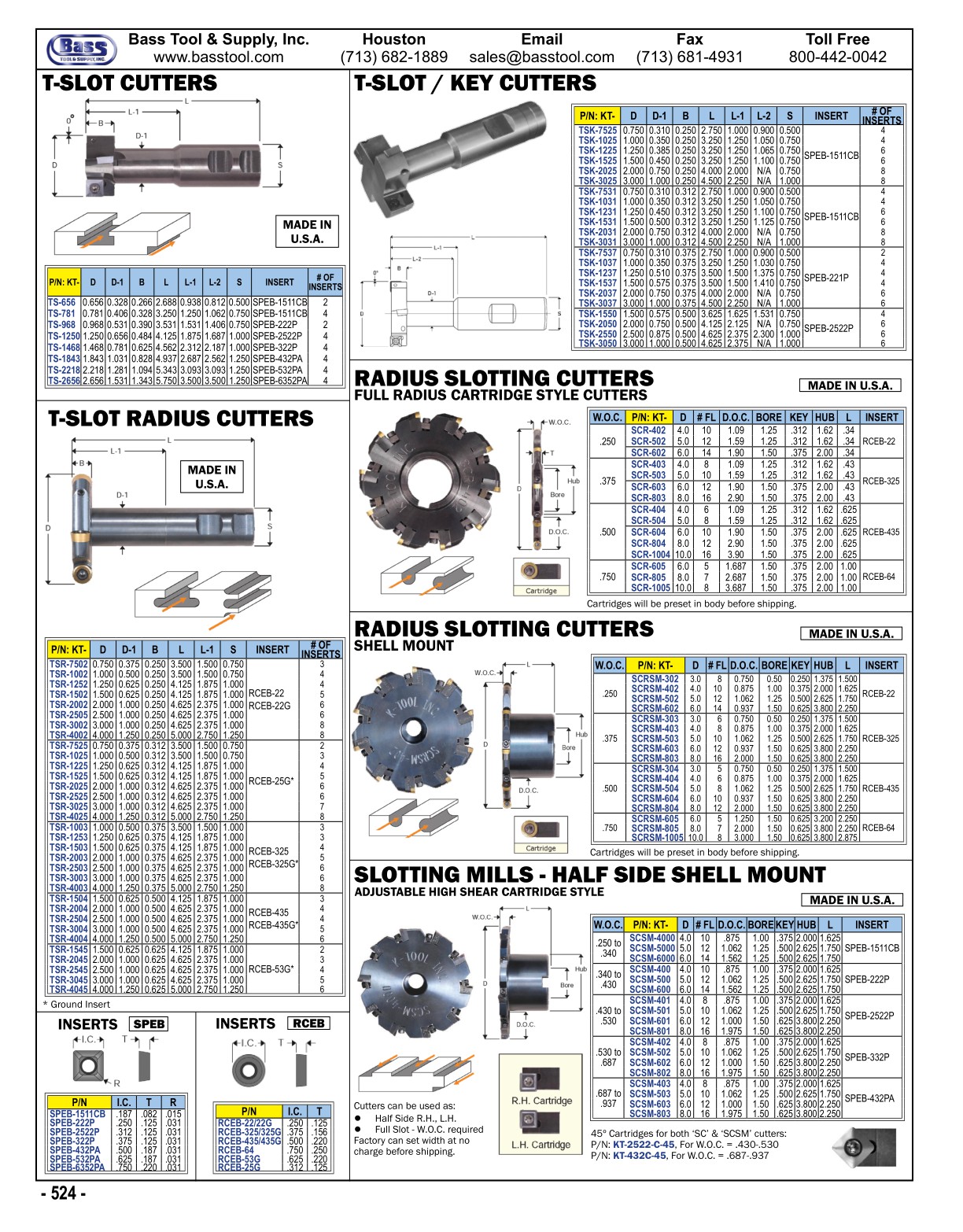 Bass Tool Catalog 2025