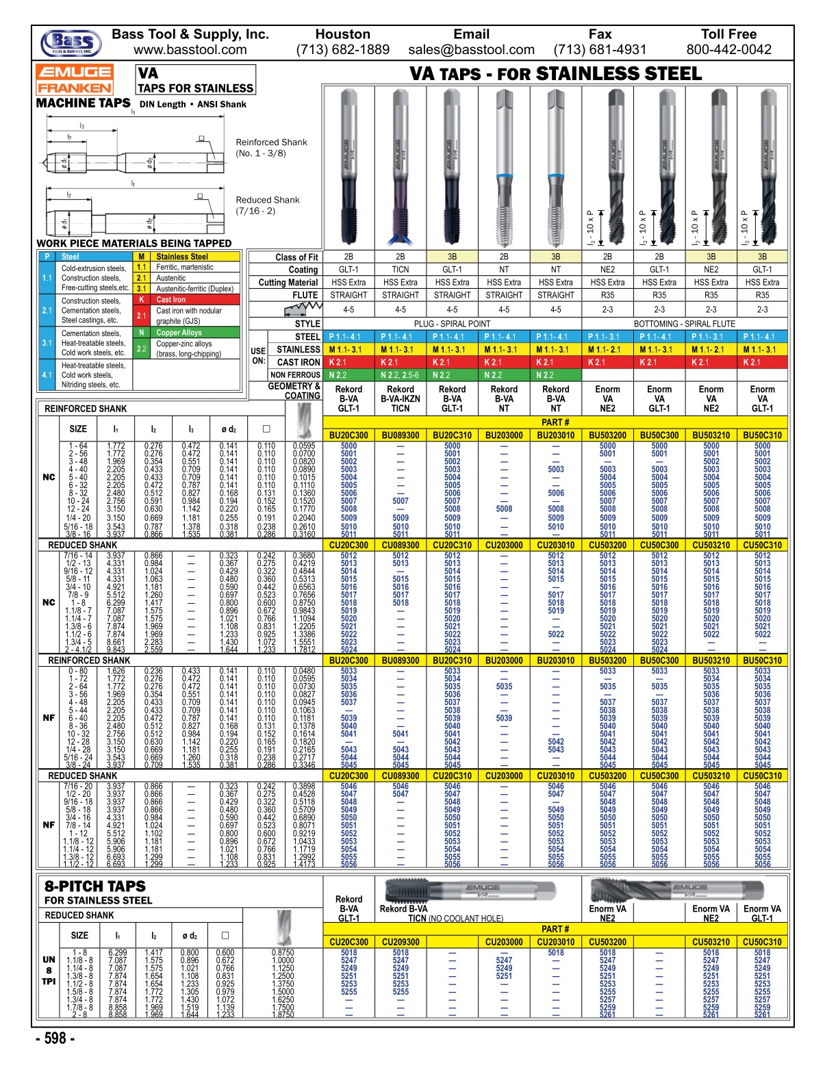 Bass Tool Catalog 2025