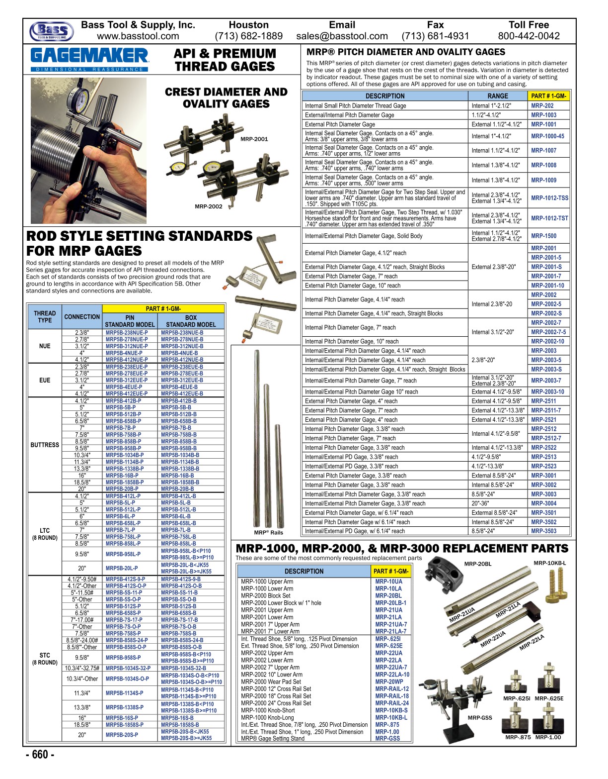 Bass Tool Catalog 2025