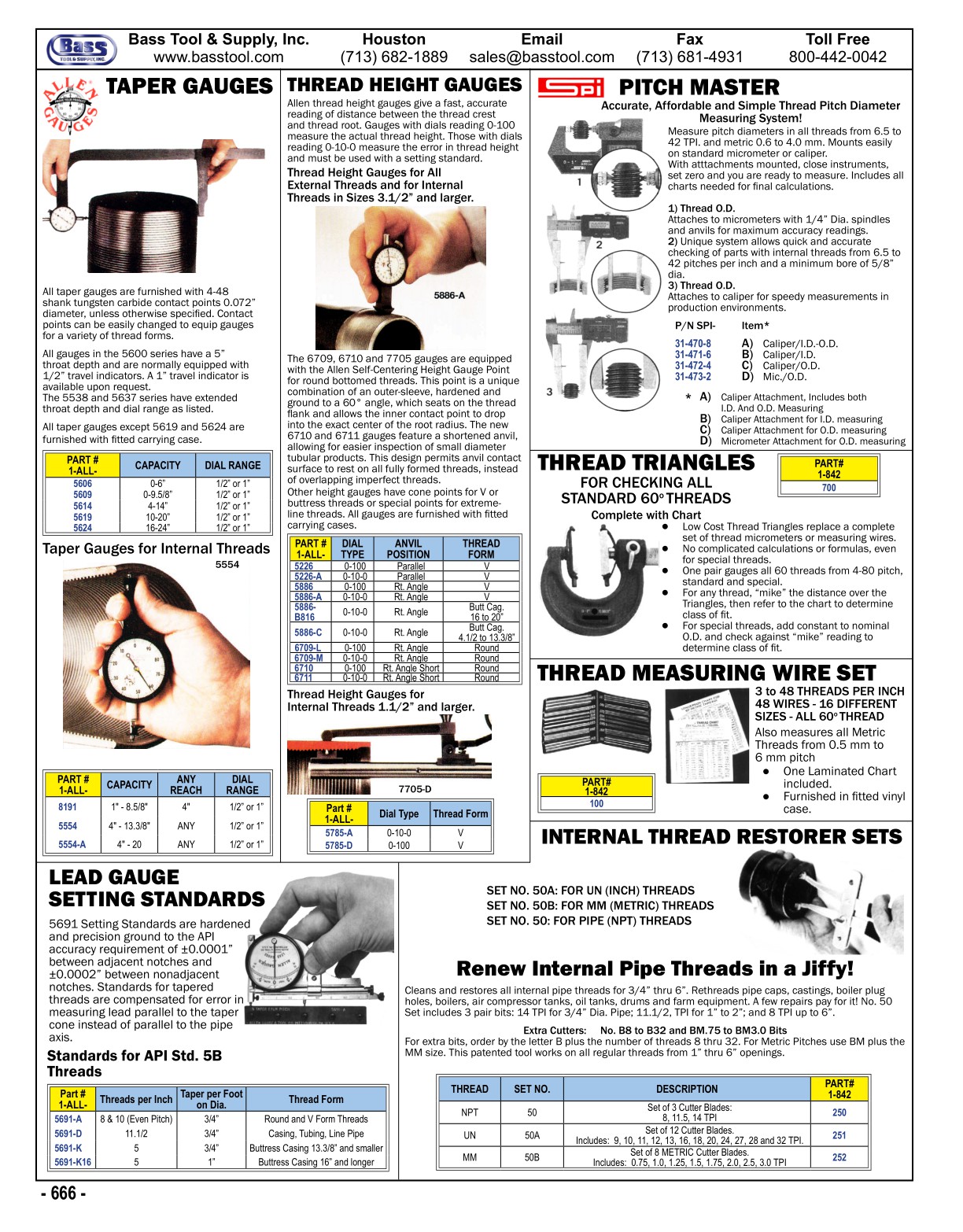 Bass Tool Catalog 2025