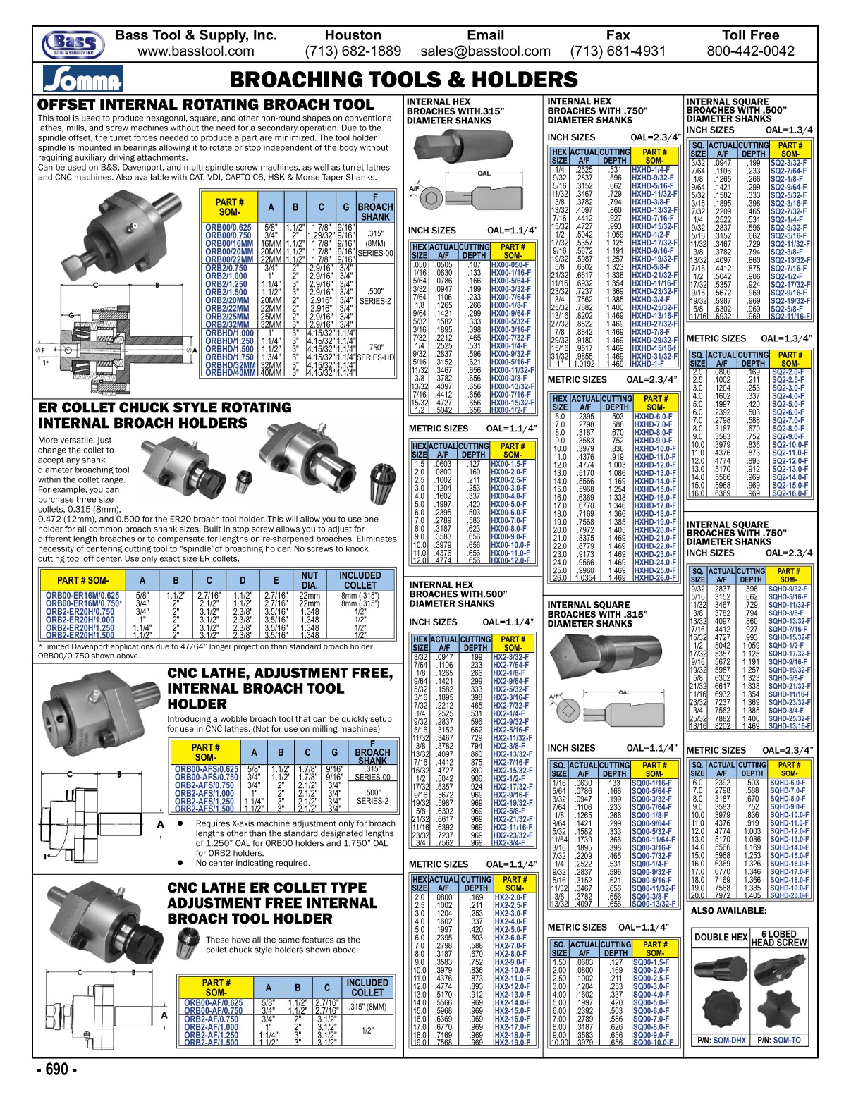 Bass Tool Catalog 2025