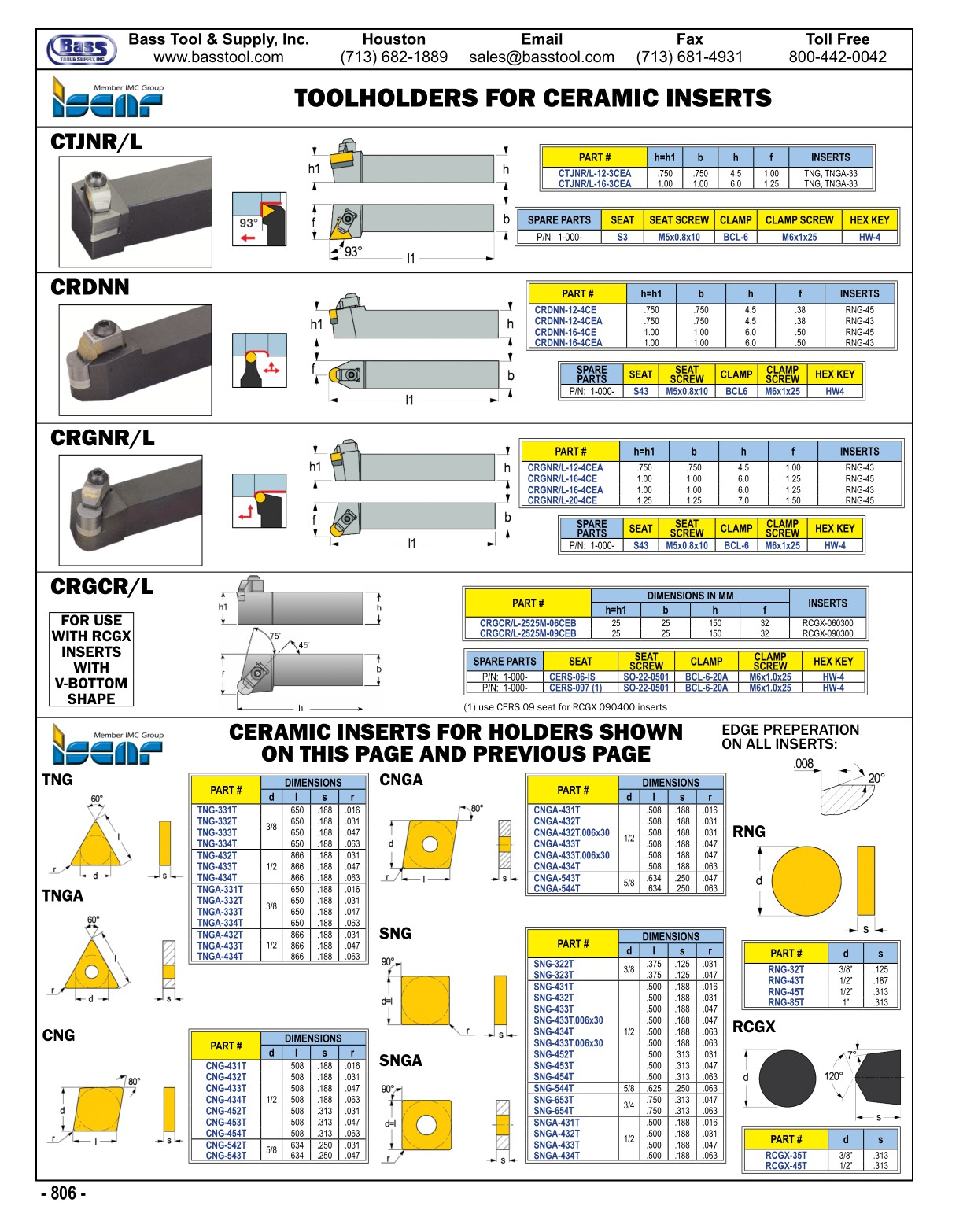 Bass Tool Catalog 2025