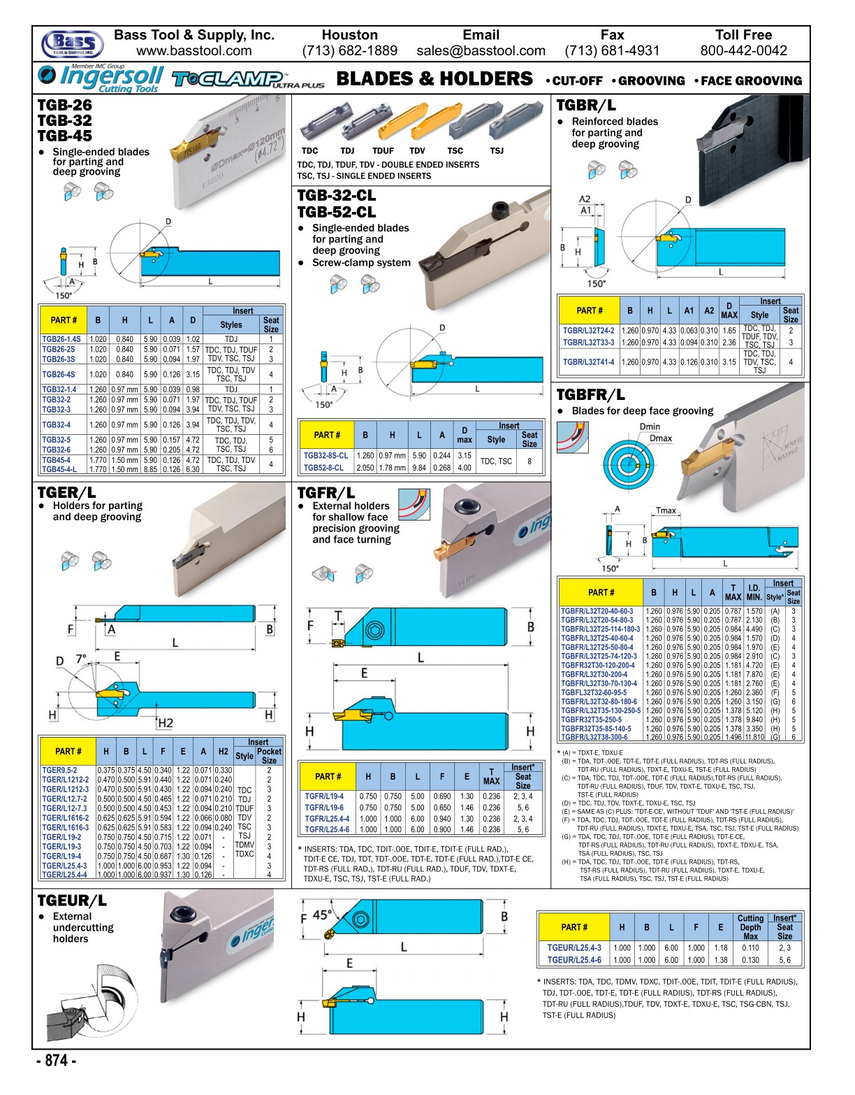 Bass Tool Catalog 2025