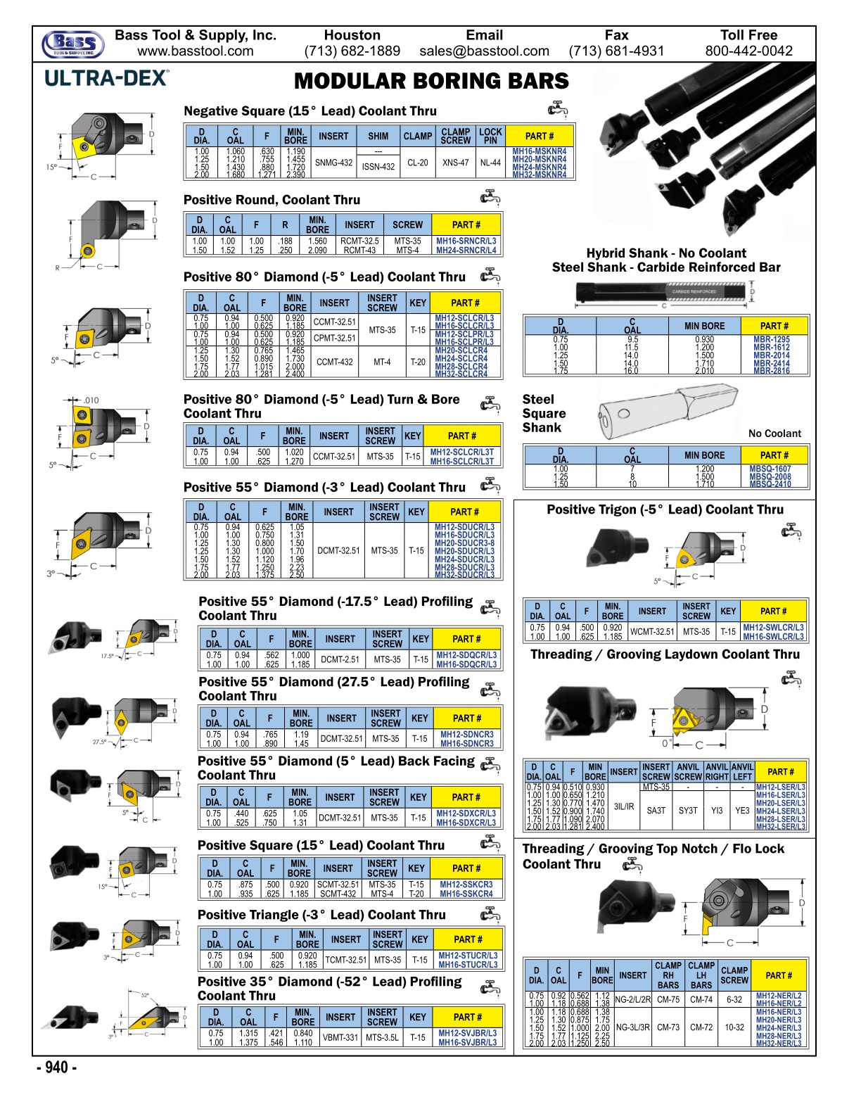Bass Tool Catalog 2025