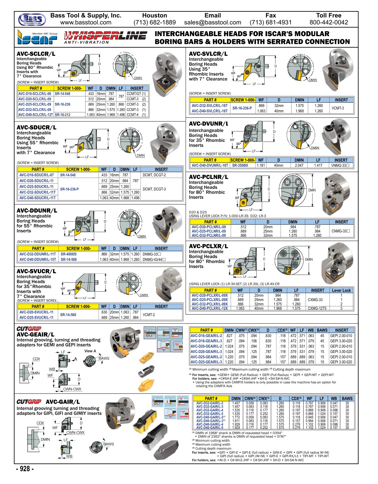 Bass Tool Catalog 2025