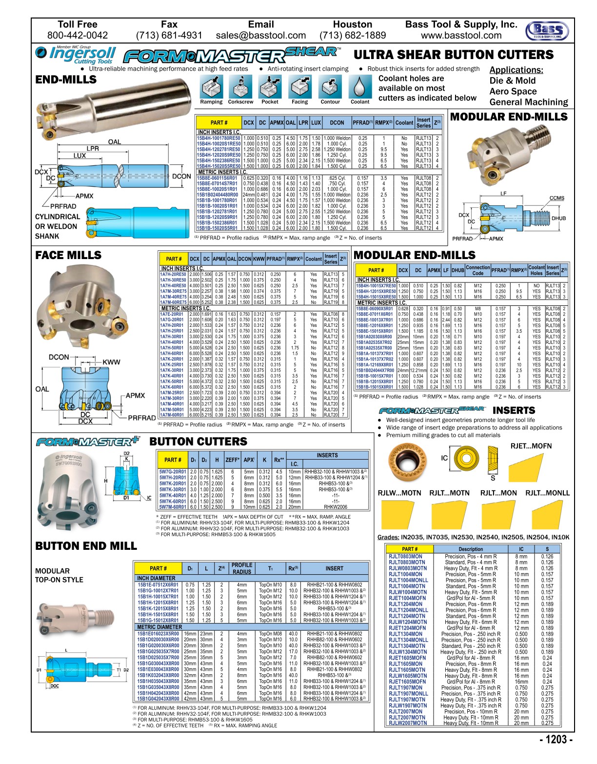 Bass Tool Catalog 2025