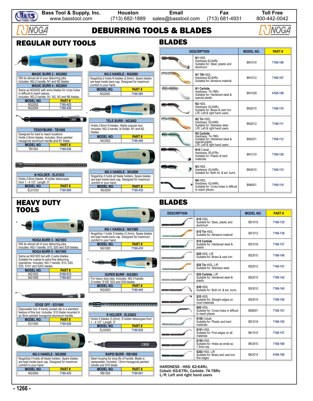 Bass Tool Catalog 2025