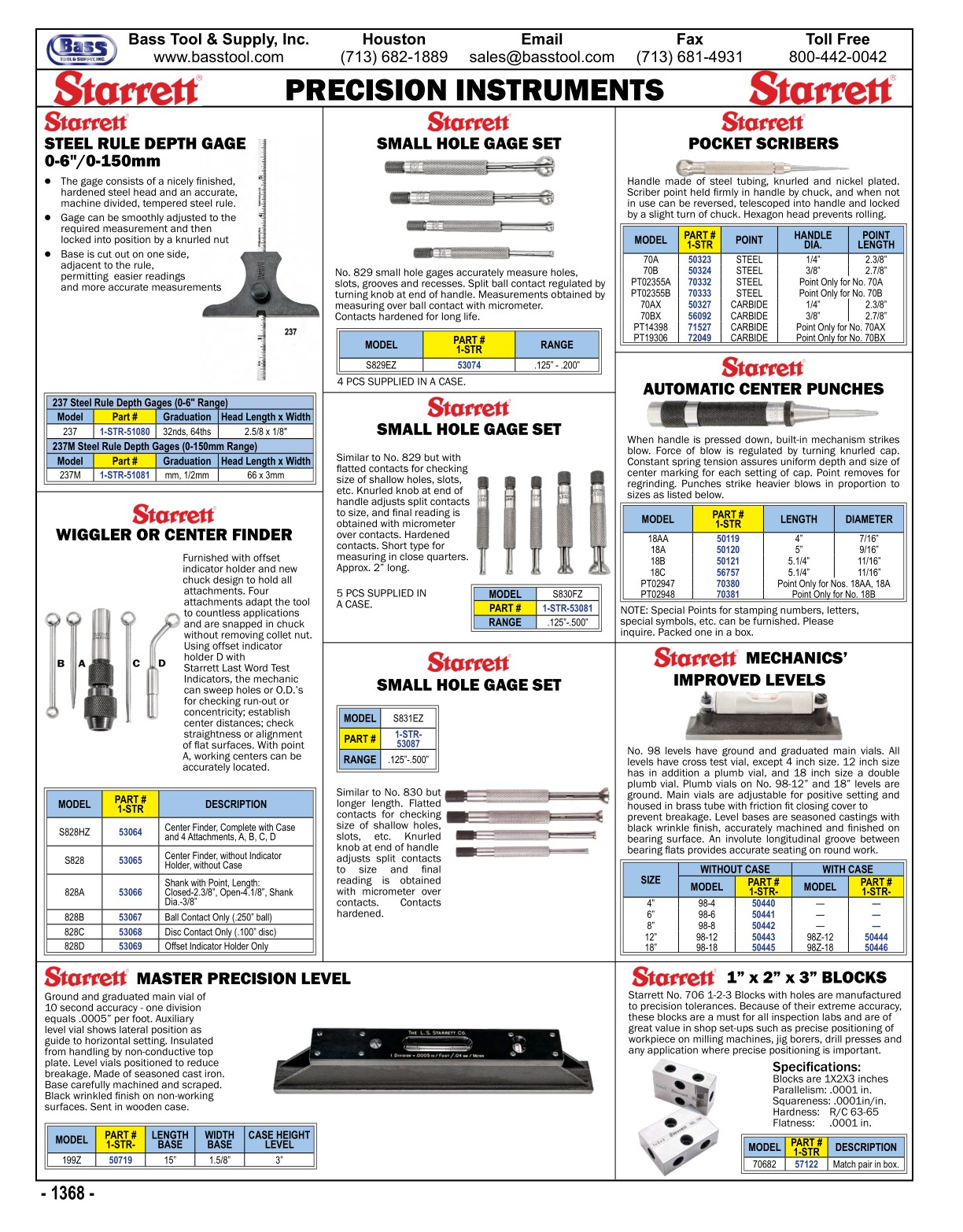 Bass Tool Catalog 2025