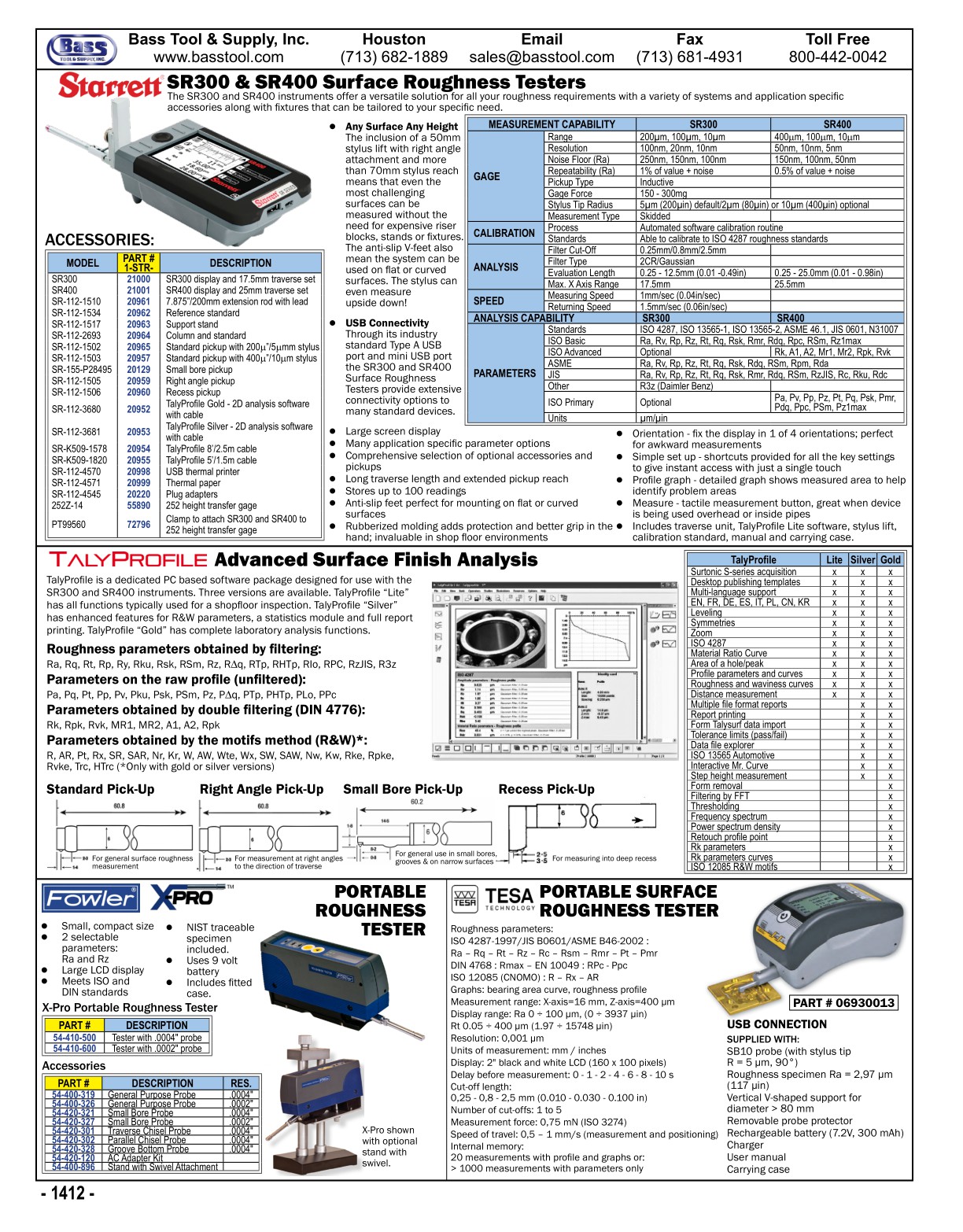 Bass Tool Catalog 2025