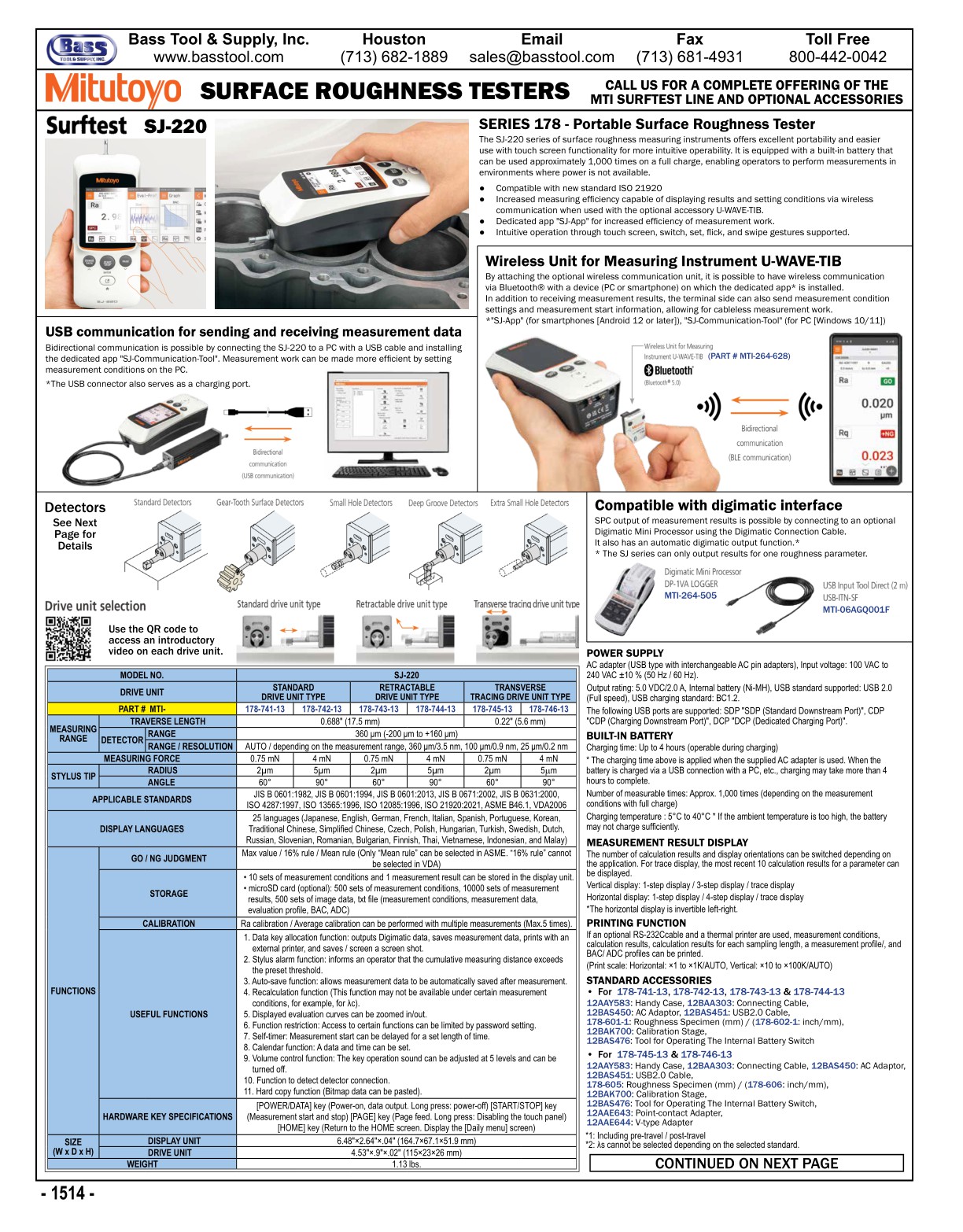 Bass Tool Catalog 2025