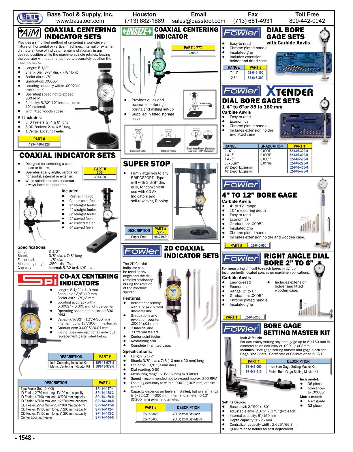 Bass Tool Catalog 2025
