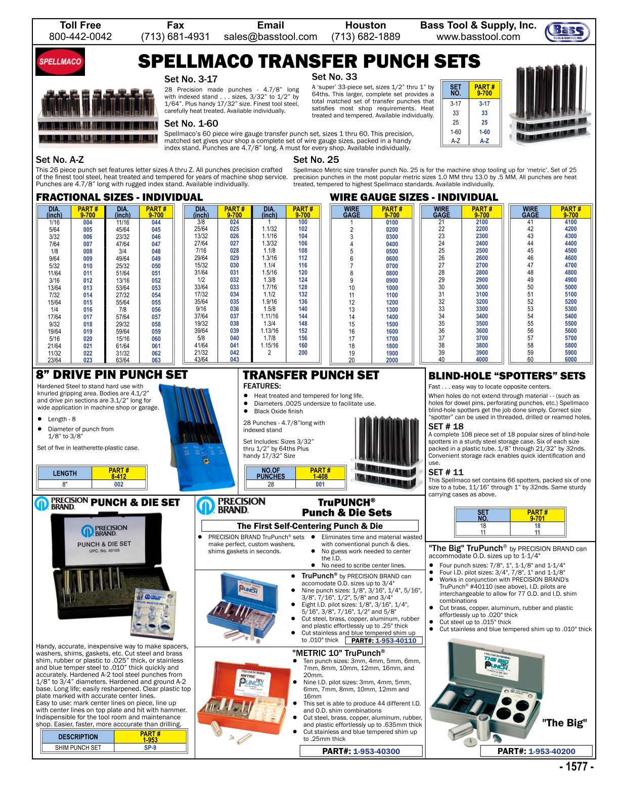 Bass Tool Catalog 2025