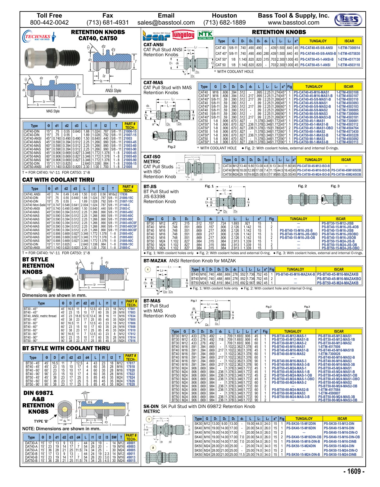 Bass Tool Catalog 2025