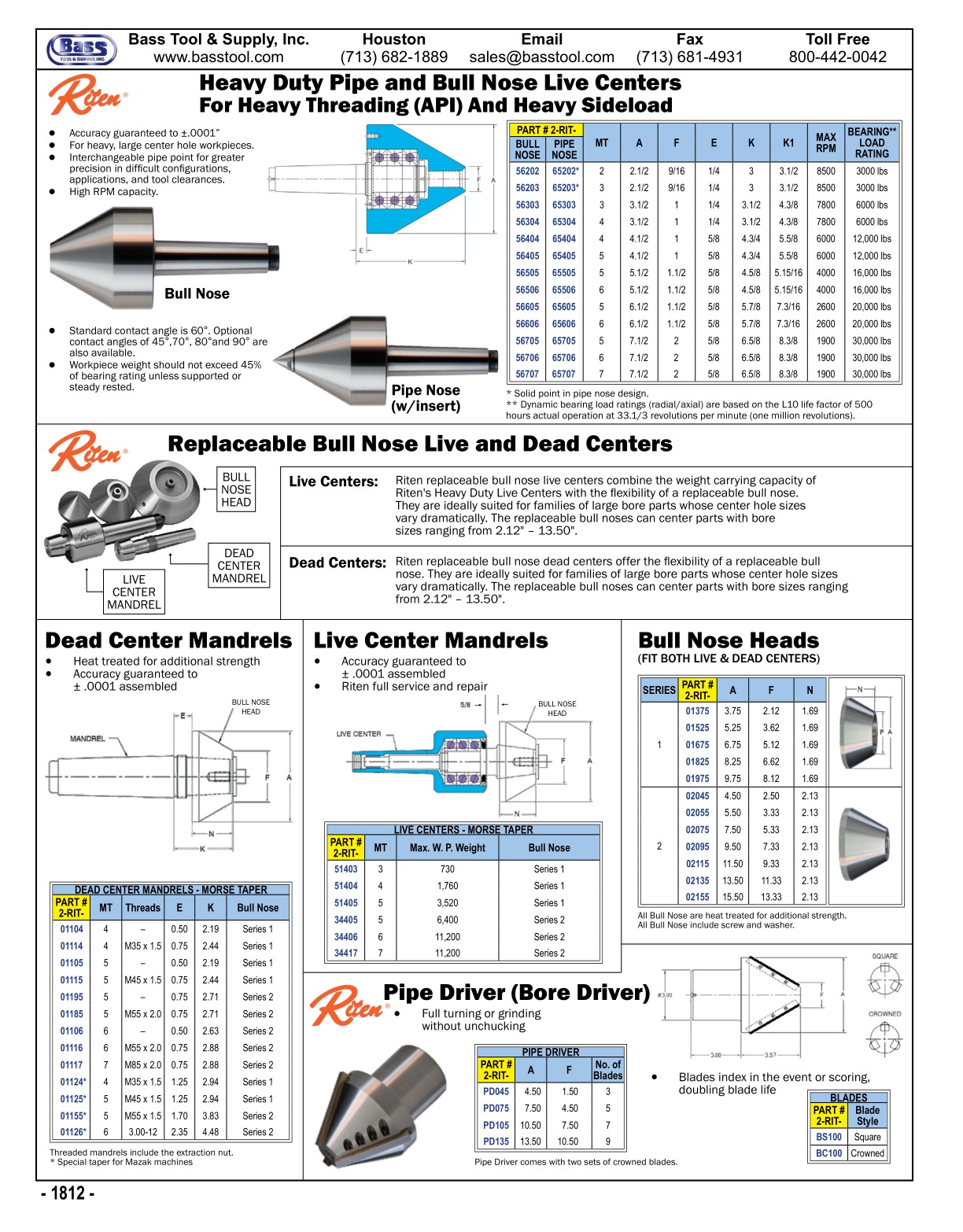 Bass Tool Catalog 2025