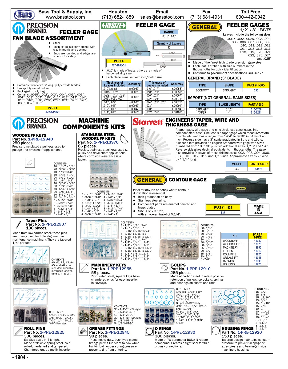 Bass Tool Catalog 2025