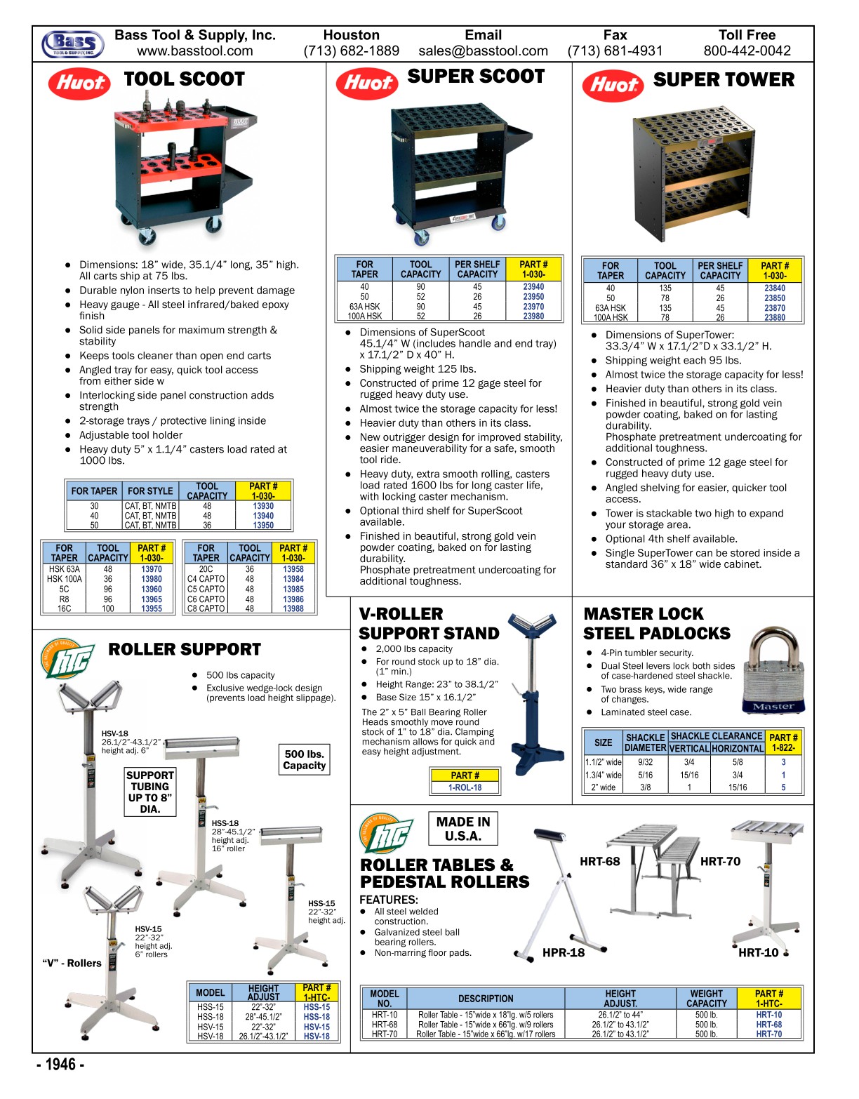 Bass Tool Catalog 2025