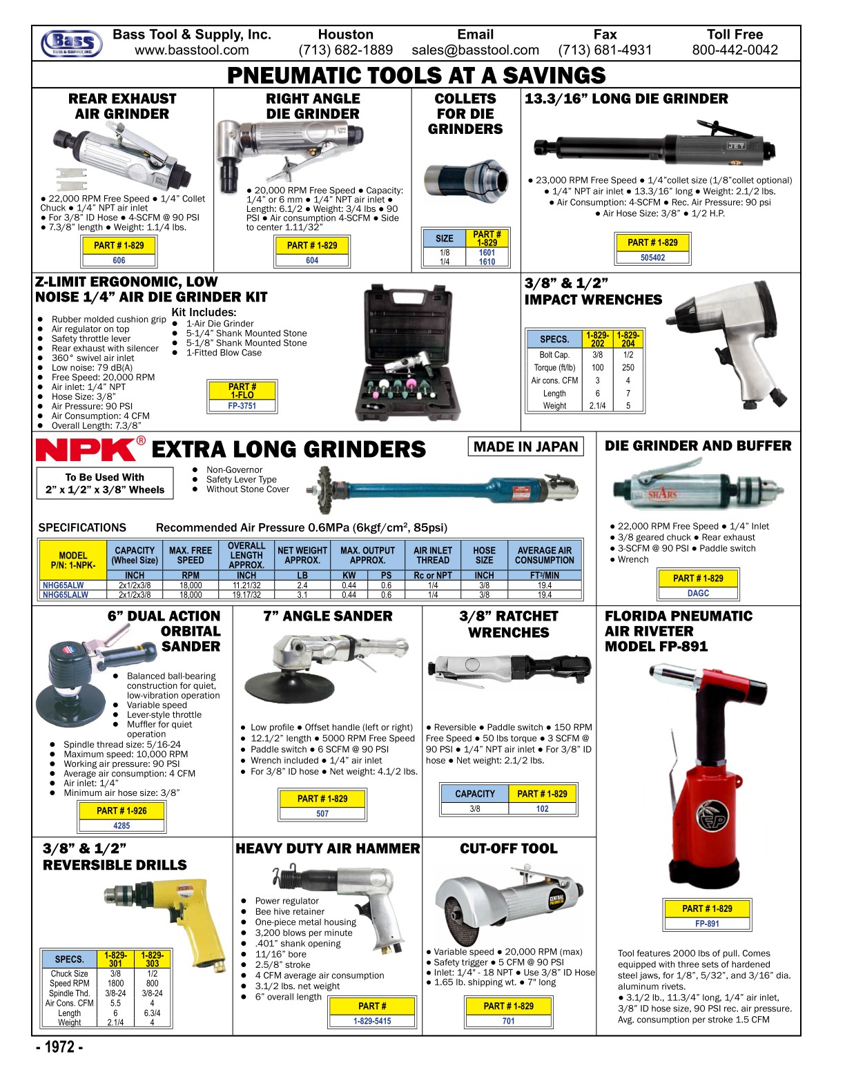 Bass Tool Catalog 2025