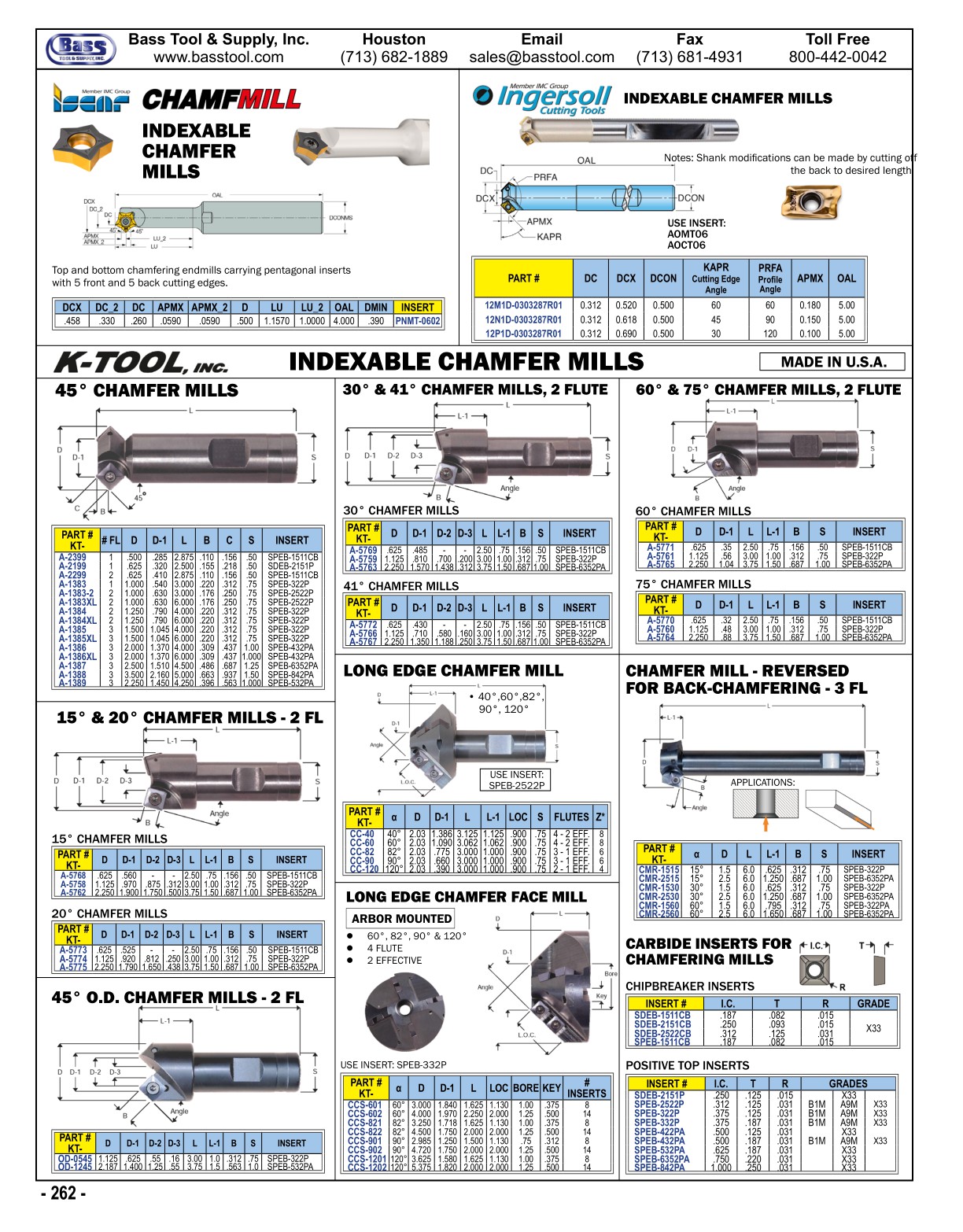 Bass Tool Catalog 2025
