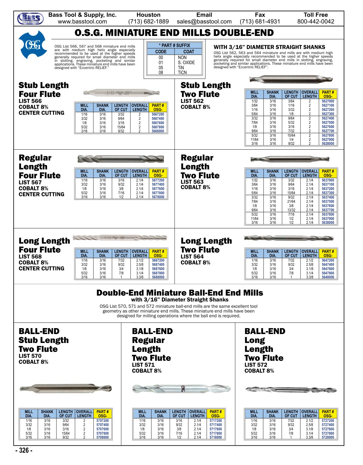 Bass Tool Catalog 2025